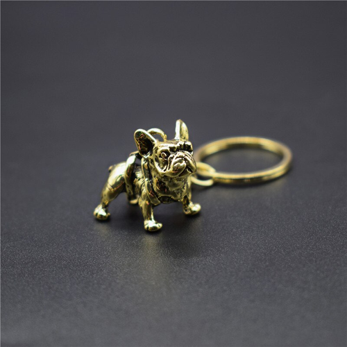 Small Animal Bulldog Figurie Keychain Lovely Dog Keychain Keychain Fob ...