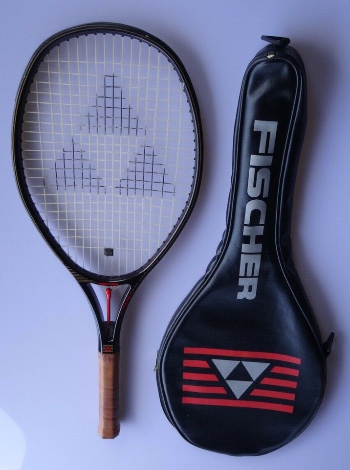 Vintage very rare Fischer HITEC King tuning racket Made in Austria Head ...