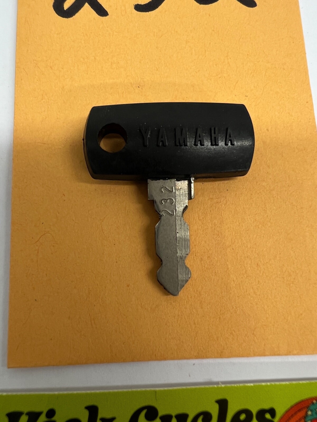 NOS YAMAHA MOTORCYCLE KEY GENUINE JAPAN ORIGINAL OEM PRE CUT # 232 OEM ...
