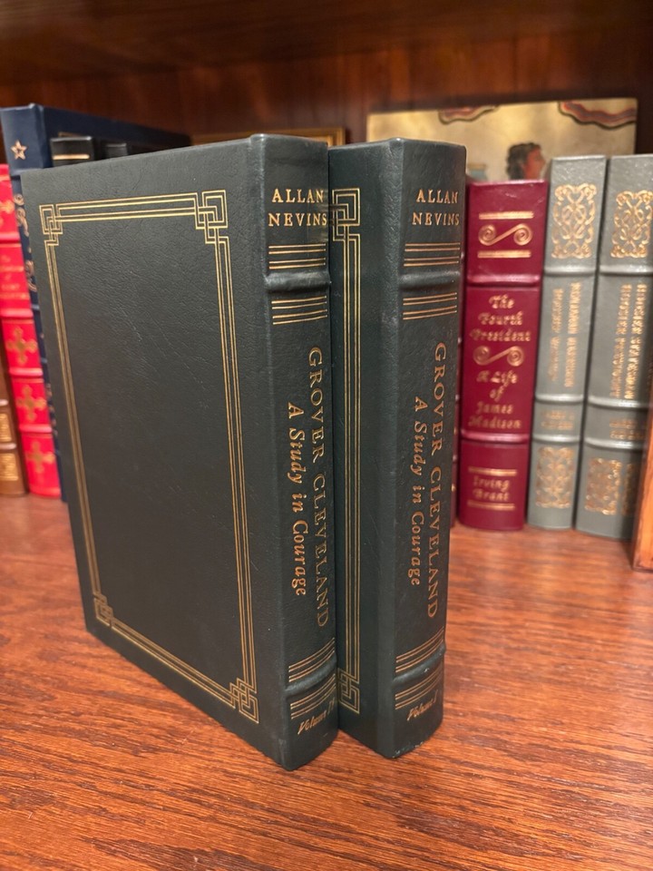 Grover Cleveland. Allen Nevins 2 Volumes Easton Press 1987 Leather w ...