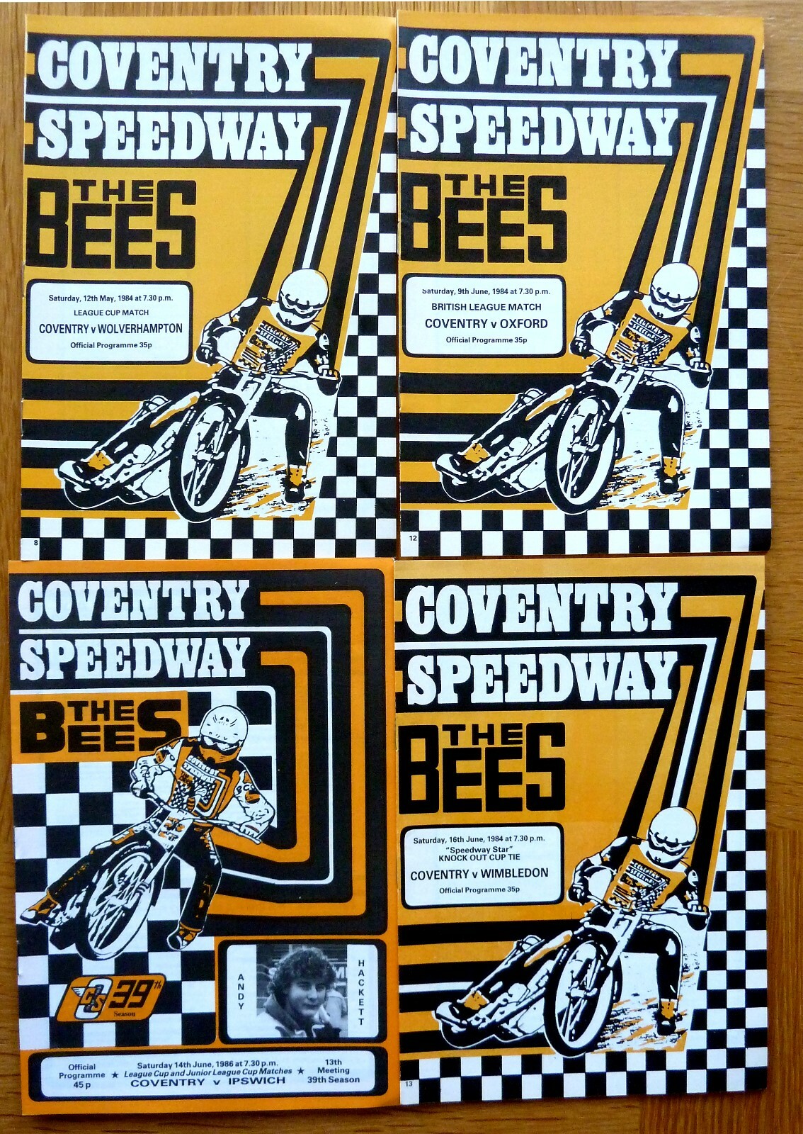 4 COVENTRY Speedway Programmes 1984 & 86 | eBay UK