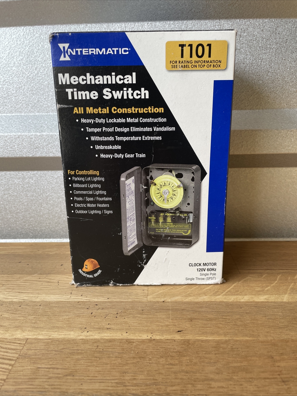 Intermatic T101 24 Hour Industrial Grade Indoor Mechanical Time Switch ...