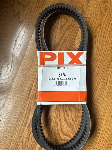 Industrial Grade Cogged Power Drive V Belt, Notched Belt, BX74 | eBay