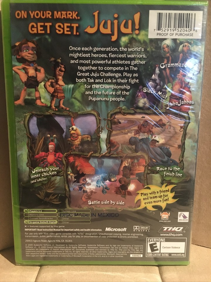 Tak: The Great Juju Challenge (Microsoft Xbox, 2005) New Factory Sealed ...