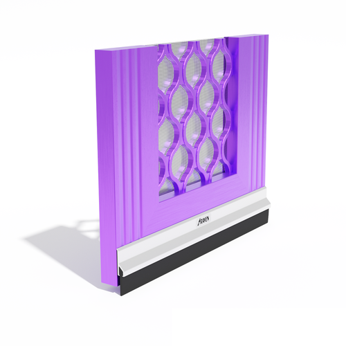 Raven 915mm Clear Anodised RP5 Weather Strip Seals Gaps Hinged Doors ...