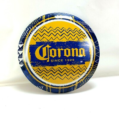16" Corona Round Dome Tin Metal Mancave Sign Home Bar Wall Décor | eBay