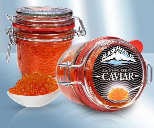 Lachsforellenkaviar Forellenkaviar Kaviar Forellenrogen Икра Красная ...