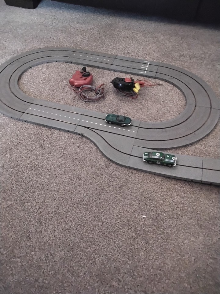 A nice complete working tri-ang railway/minic motorway layout, new ...