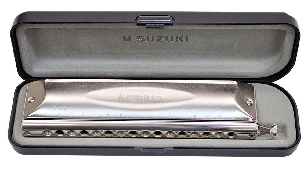 SUZUKI Sirius S-64C Chromatic Harmonica 16 holes 64 sounds Key C BRAND ...