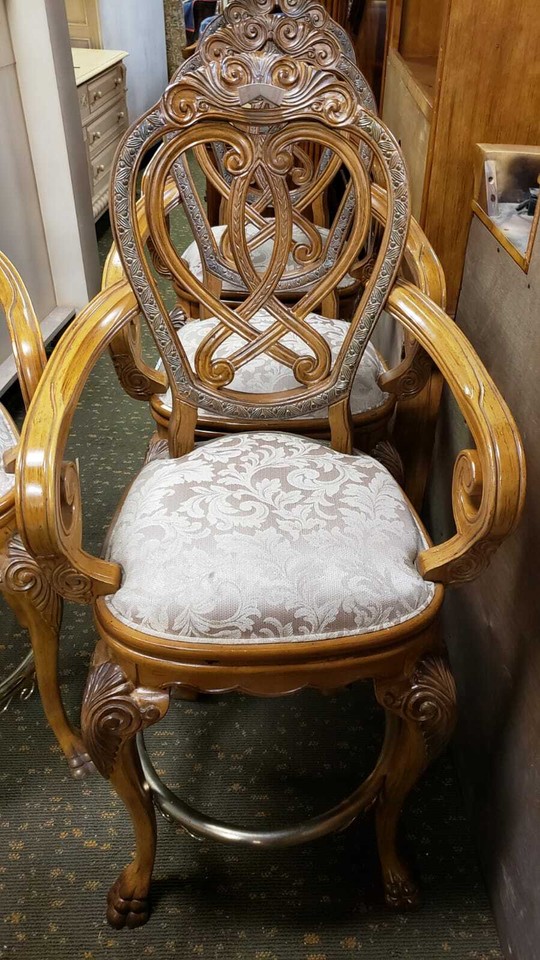 AICO by Michael Amini Eden pair of bar stools | eBay