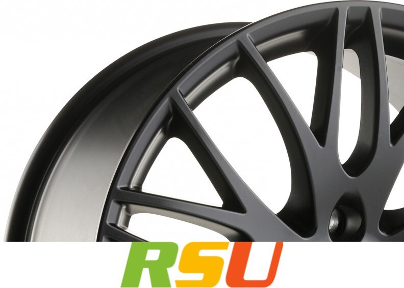 CMS C8 schwarz matt 7.5x17" ET48 LK5 112 ML 57.1 Alufelgen 17 Zoll ...