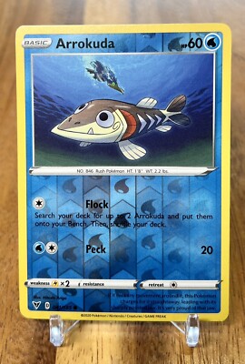 Arrokuda 041/185 Reverse Holo Vivid Voltage Pokemon Card NM | eBay