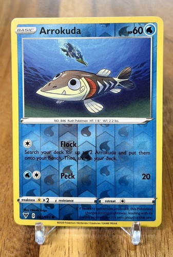 Arrokuda 041/185 Reverse Holo Vivid Voltage Pokemon Card NM | eBay