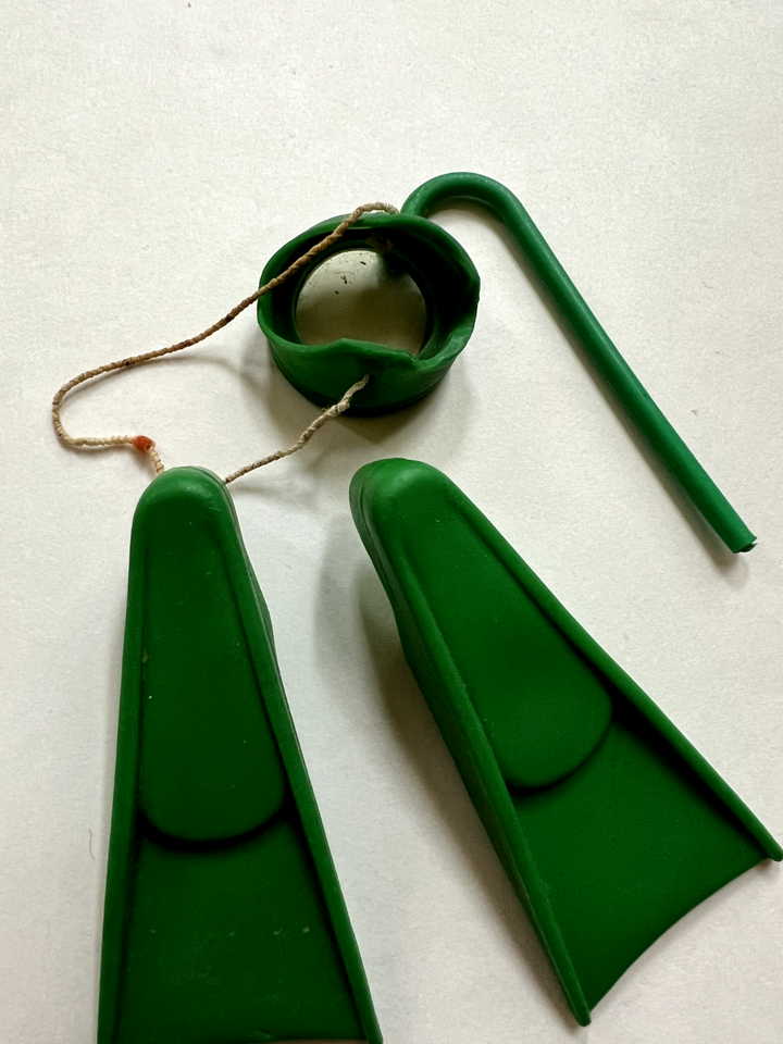 Vintage Ken Barbie Doll Skin Diver #1406 Green Flippers Mask Snorkel ...