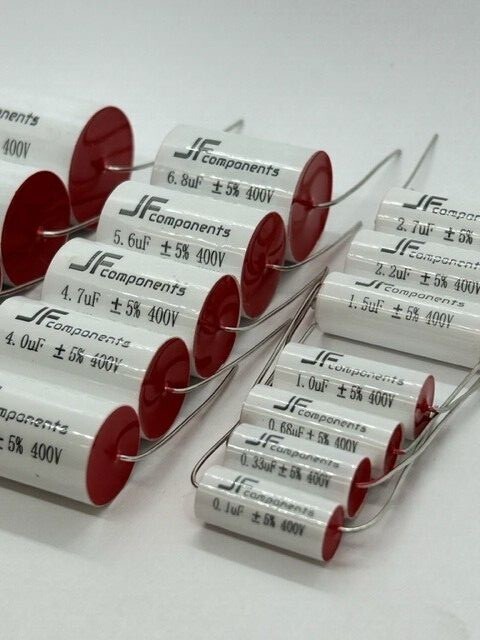 JFcomponents 0.68uF 400V MKP Metallized Poly Capacitor for crossover ...