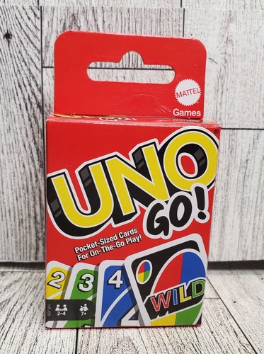 UNO Go! Pocket Sized Cards For On the Go Play Game New Travel Size ...