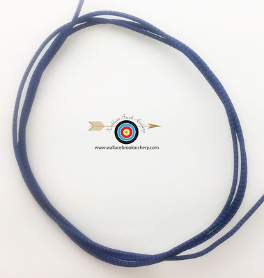 3' BCY Blue/Black Speckled D Loop Material Archery Bowstring Rope Drop ...