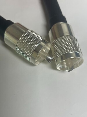3 ft Low Loss RG213 400 ultraflex UHF CB Coax Jumper Cable SILVER ...