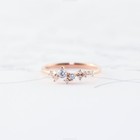 14k Gold Diamond Scattered Cluster Engagement Engagement Diamond Ring ...