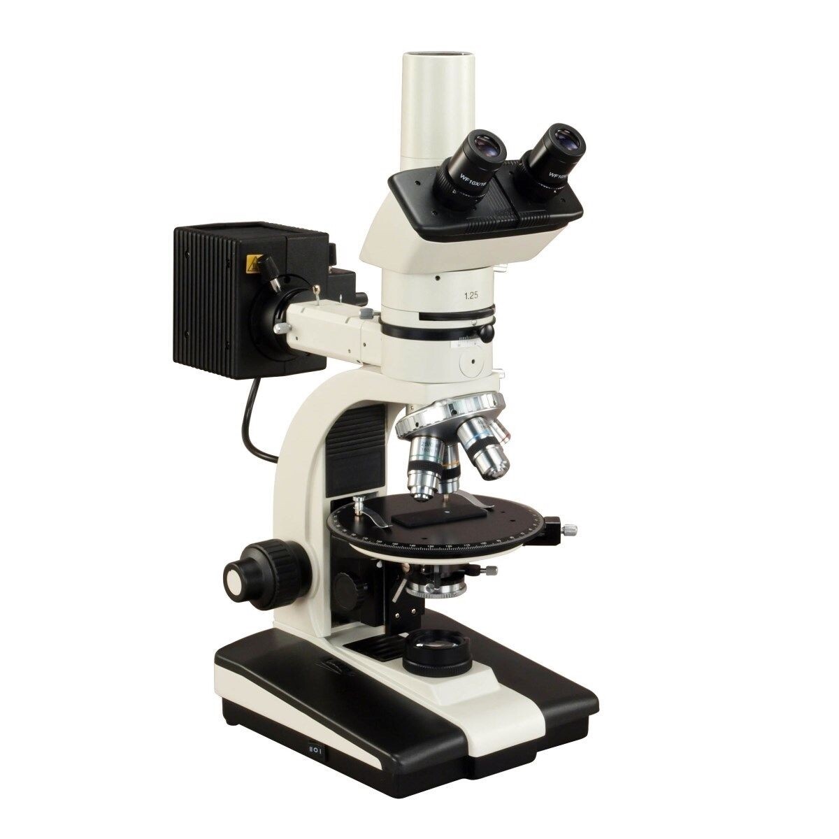 OMAX 50-787.5X Trinocular Ore Petrographic Polarizing Microscope w ...
