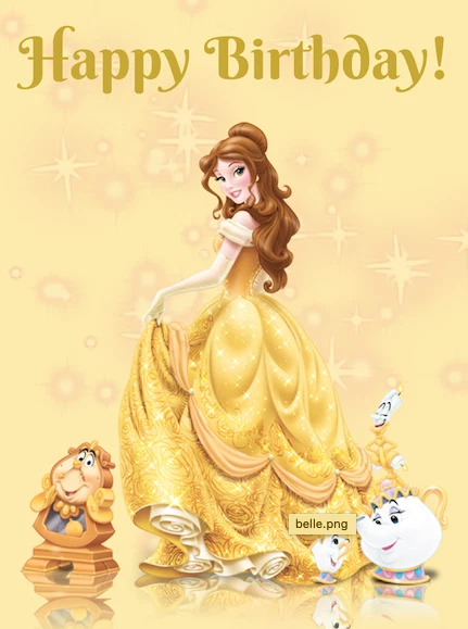 Disney Princess Happy Birthday Belle