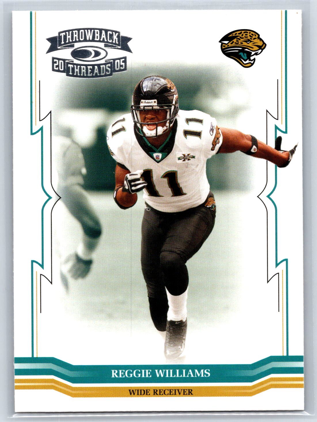 2005 Donruss Throwback Threads #70 Reggie Williams Jacksonville Jaguars ...