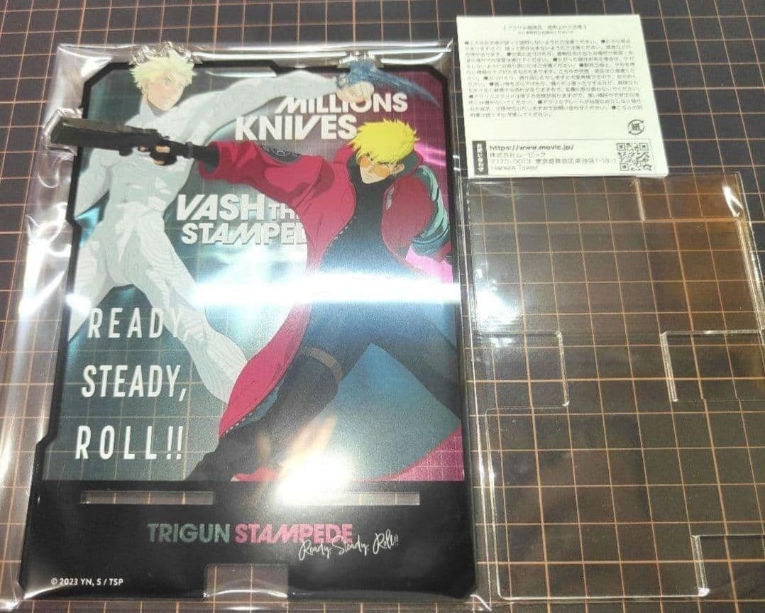 TRIGUN STAMPEDE Multi-Acrylic Stand Illustration Plate [Unused] | eBay