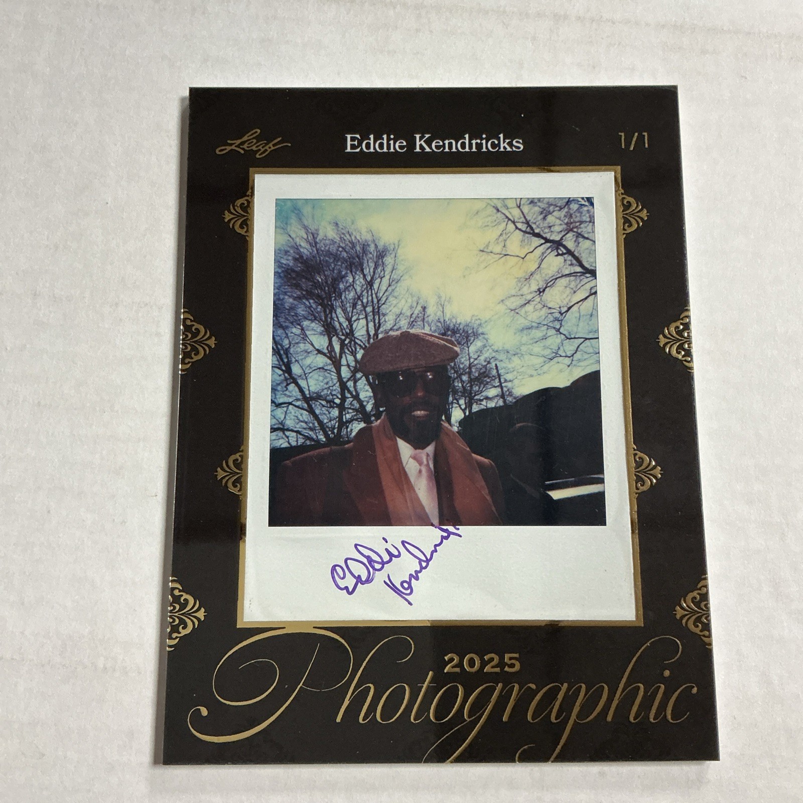 2025 Leaf Photographic Eddie Kendricks 1/1 Signed Auto Autograph ...