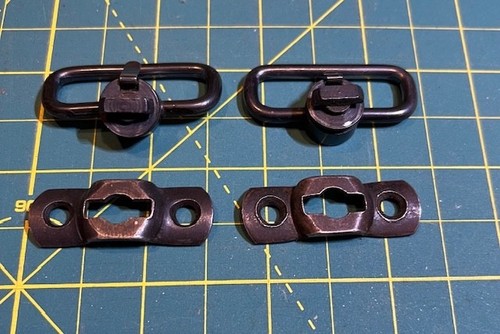 Vintage 2 Mossberg 42 43 44 Sling Swivels & Bases - Detachable Type | eBay