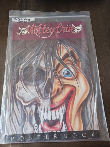 RARE 1991 Motley Crue Poster Book By Button Up From The Brockum ...