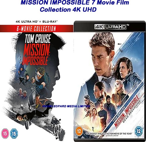 MISSION IMPOSSIBLE 1-7 Movie Film Collection 4K UHD Ultra HD Part ...
