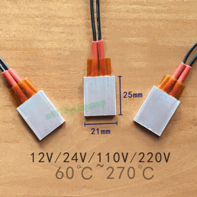 PTC Heater Plate 12V~220V Constant Temperature Element Thermostat ...
