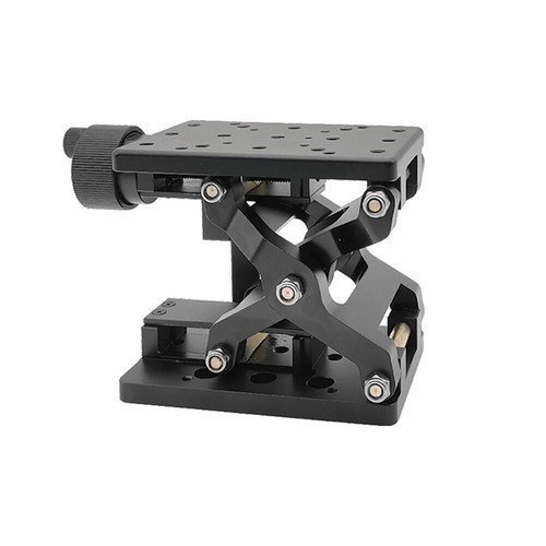 120x80MM High Precise Manual Lifting Platform Z-Axis Lab Jack Sliding ...