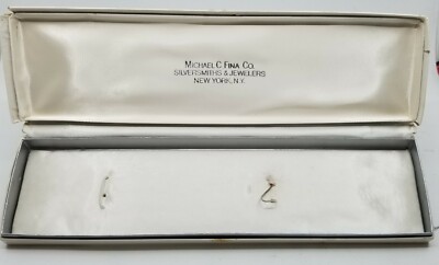 Michael C. Fina Co. Silversmiths & Jewelers New York. NY Knife Case Box ...