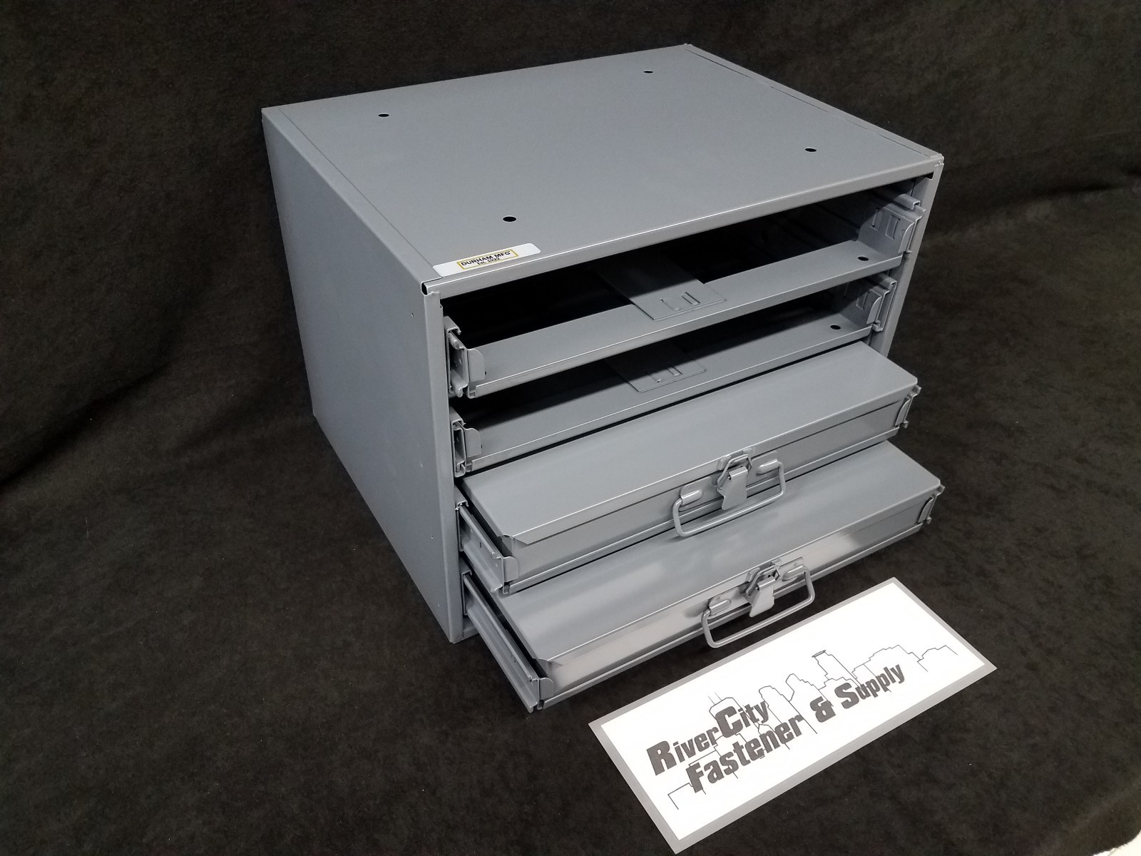 Metal 24 Hole Storage Tray Cabinet & Slide Rack With Two Drawers Nuts ...