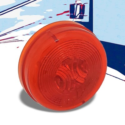 Truck-Lite 30200R 30 Series PL-10 PC Round Red Utility Marker Clearance ...