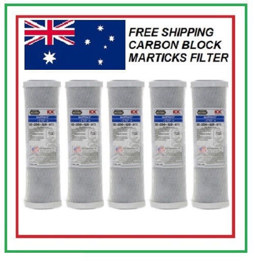 MATRIKX 5X CARBON BLOCK FILTER 2.5"X10" 5 MICRON MATRIKX CTO 32-250-125 ...