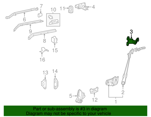 6839008041 Genuine Toyota Hinge ASSY Slide 68390-08041 for sale online ...