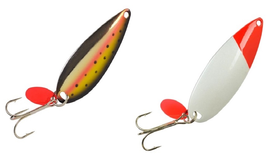 Johnson Sprite 1/8 oz Trout Ice Fishing Casting Jigging Spoon Lure Red ...