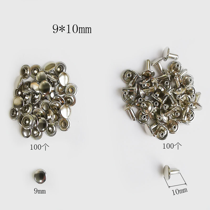 Double Cap Rivets Stud Rapid Rivets Leather Craft Repair 5mm 8mm 9mm ...
