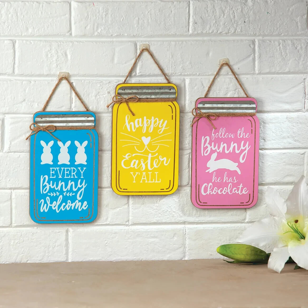 Mason Jar Easter Signs by Holiday Peak™, Set of 3 | eBay