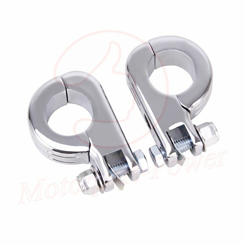 1 1/4" Highway Motorcycle Foot Pegs Footrest for Harley Touring Cruiser ...