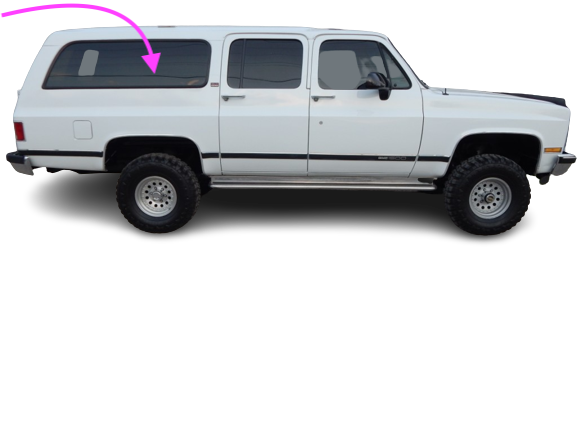 Fit 1975-1991 Chevrolet Suburban passenger Right Rear Quarter Window ...