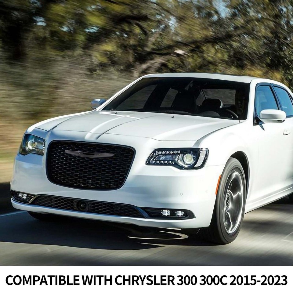 Front Grille Badge Emblem Logo Frame Decor Cover Trim For Chrysler 300 ...