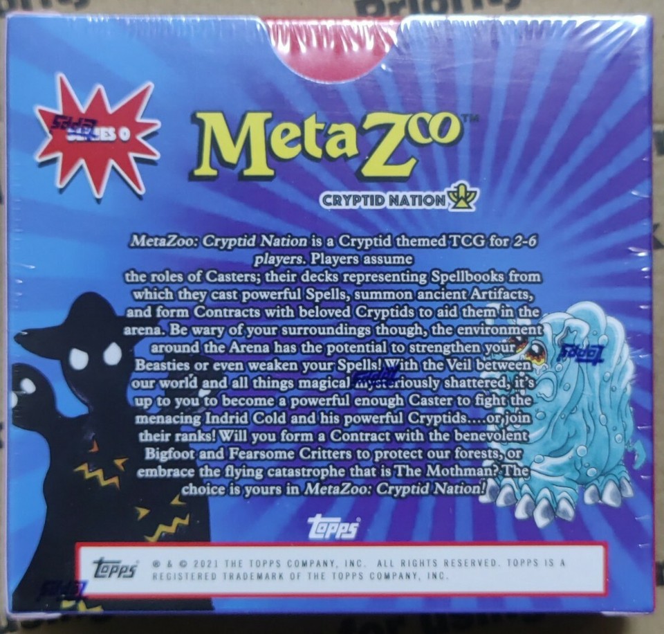 1x One Box 2021 Topps MetaZoo Cryptid Nation Series 0 30-Card Pack | eBay