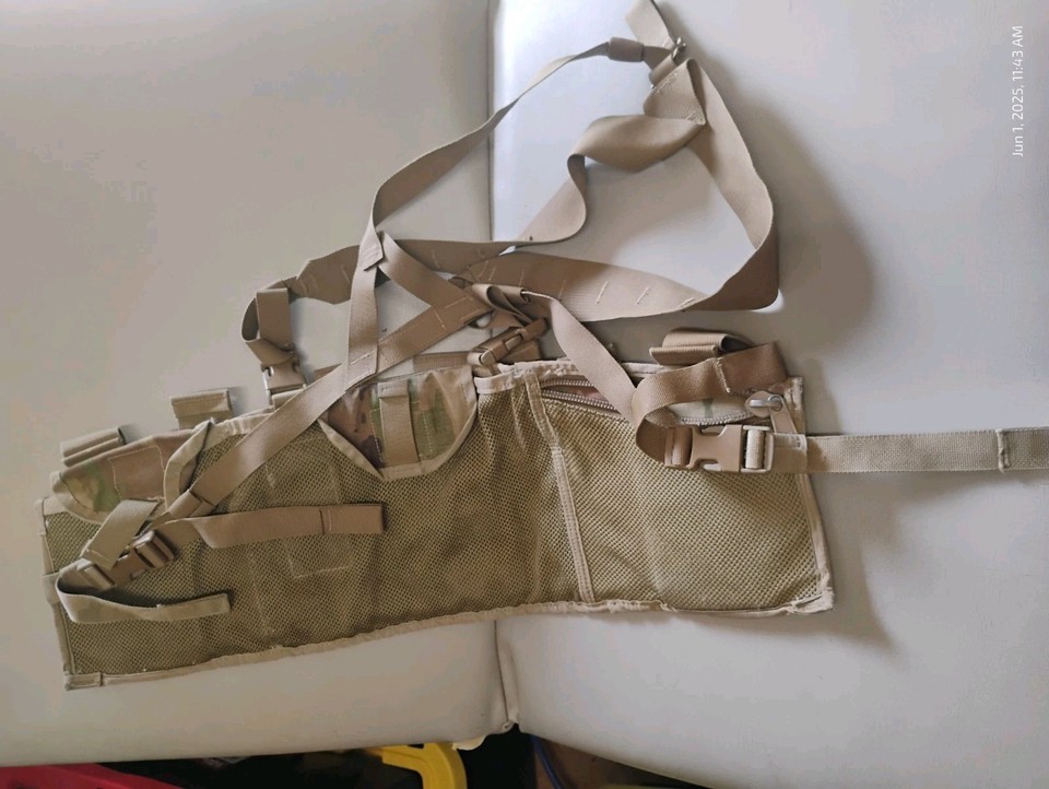 OCP Multicam TAP Panel, Chest Rig USGI used, with Coyote shoulder ...