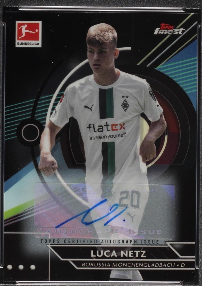 2022-23 Topps Finest Bundesliga - Autographs Luca Netz #113 Black ...