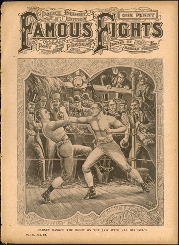 1901 Famous Fights Past and Present #24 Boxing Pub. Jem Carney vs Jack ...