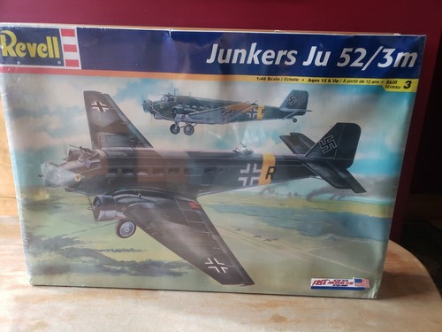 REVELL Junkers JU 52/3M Transport Plane BIG 1:48 Scale 85-5612 NEW ...