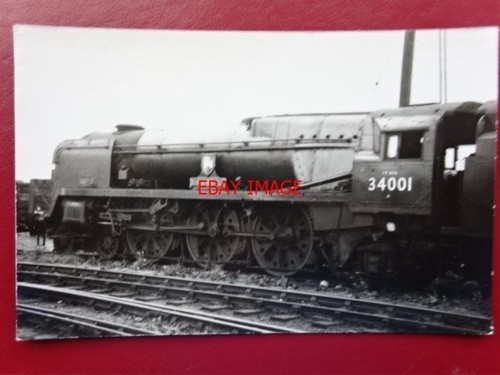 PHOTO SR WEST COUNTRY CLASS LOCO NO 34001 EXETER | eBay